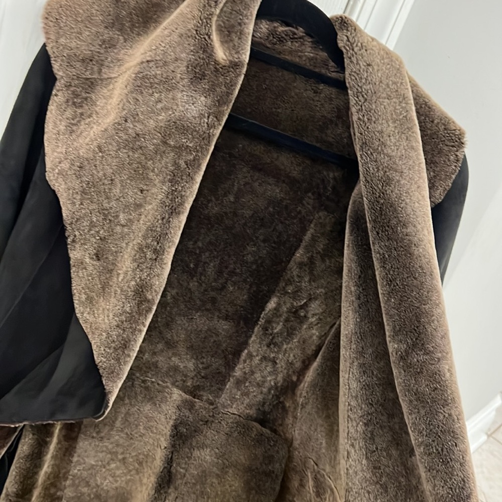 Genuine Shearling Robe Coat - Gem